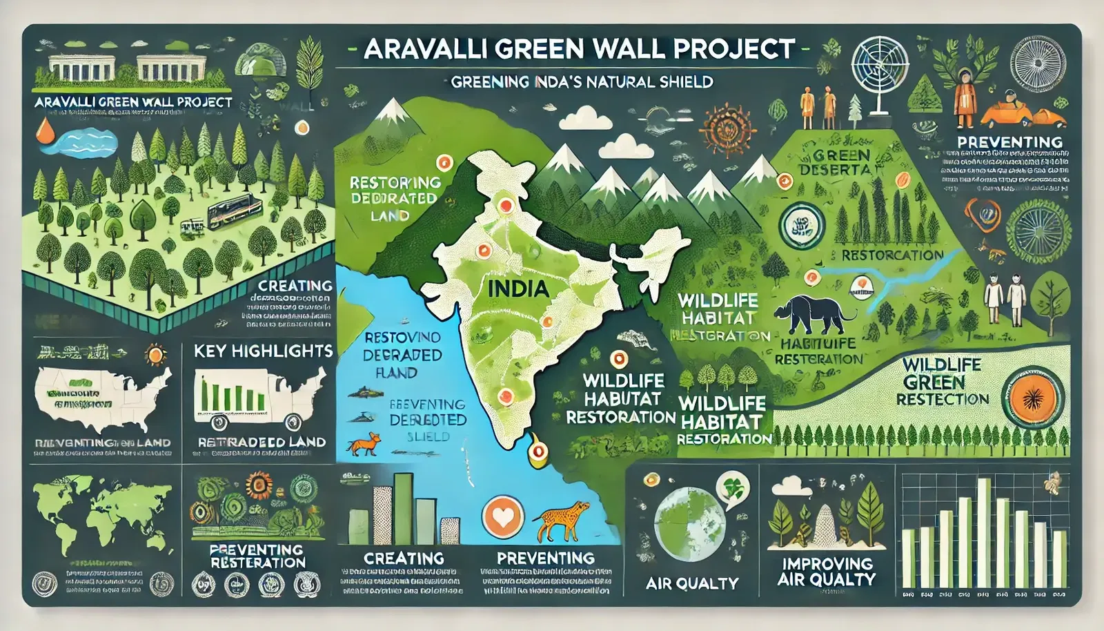 Aravalli Green Wall Project: Features, Need & Challenges
